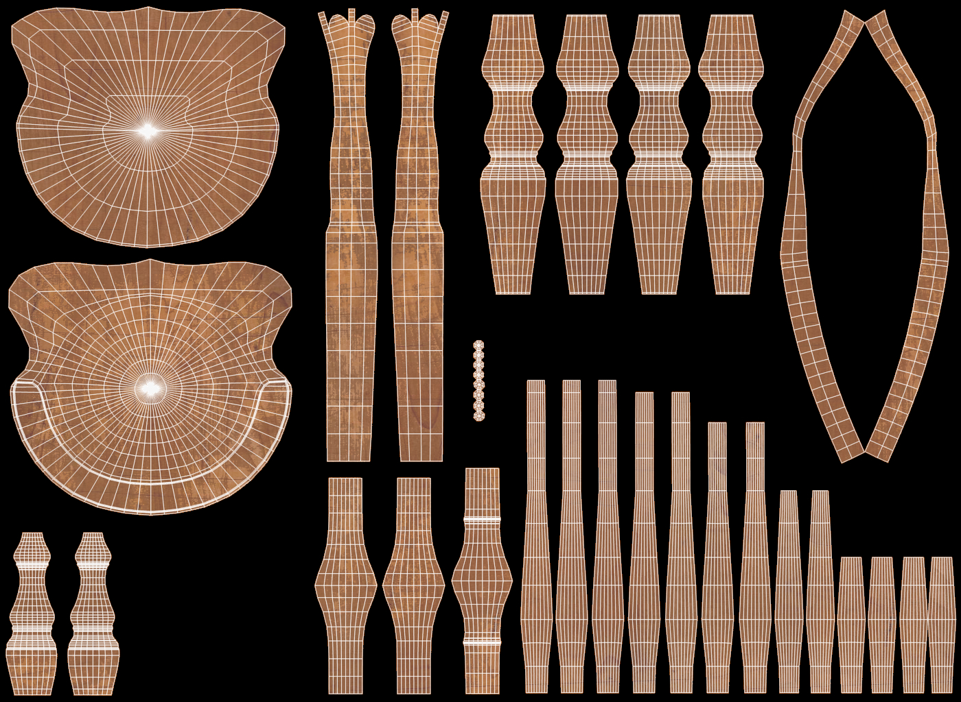 3d model of windsor chair