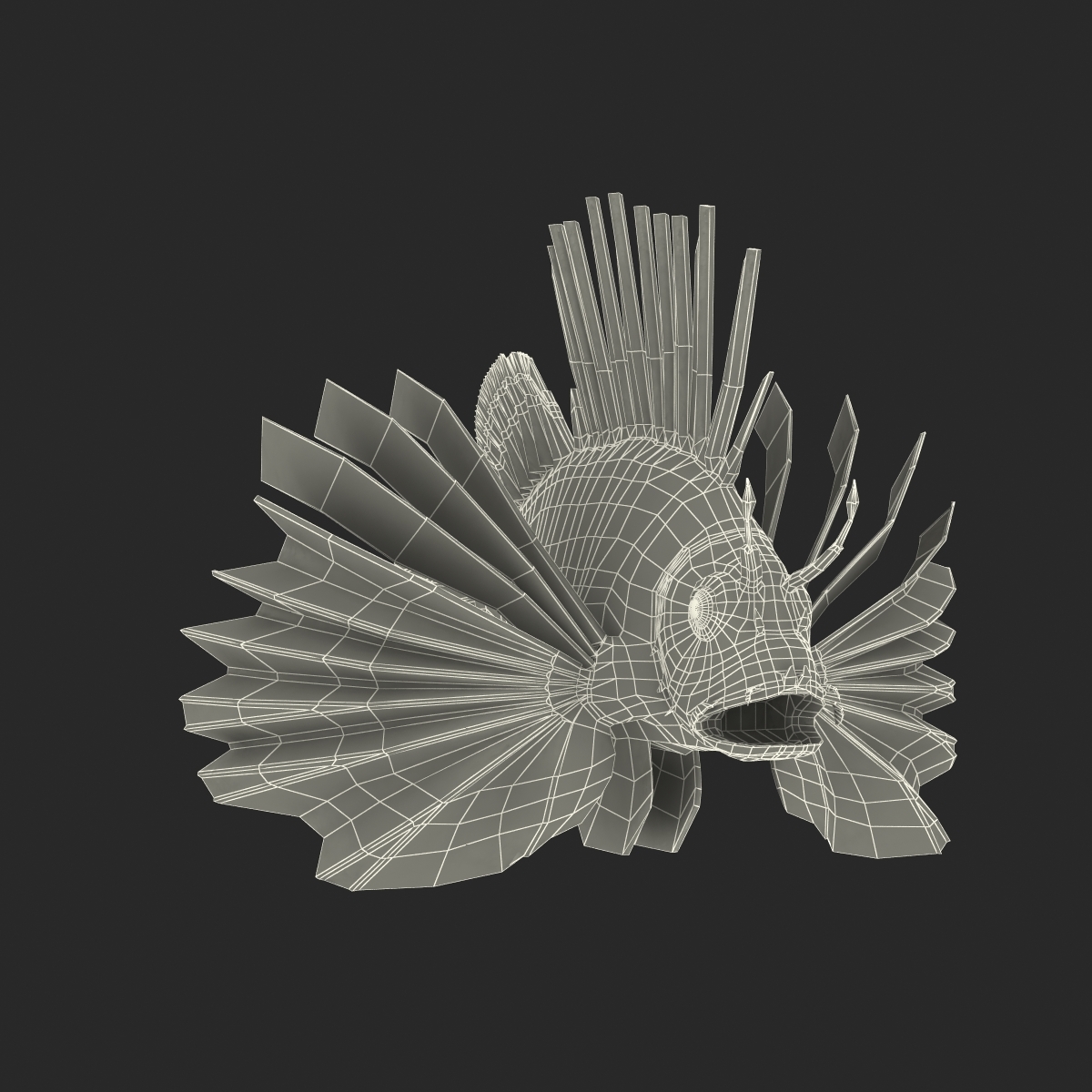 lion fish 3d max