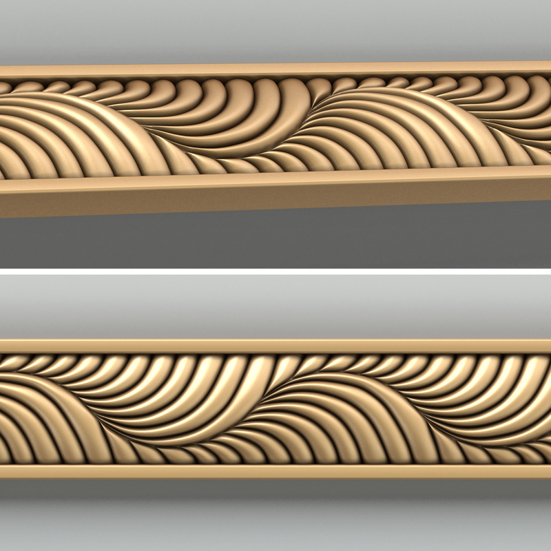 decorative molding 3d max