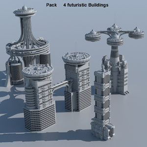 fiction futuristic buildings science-fiction max