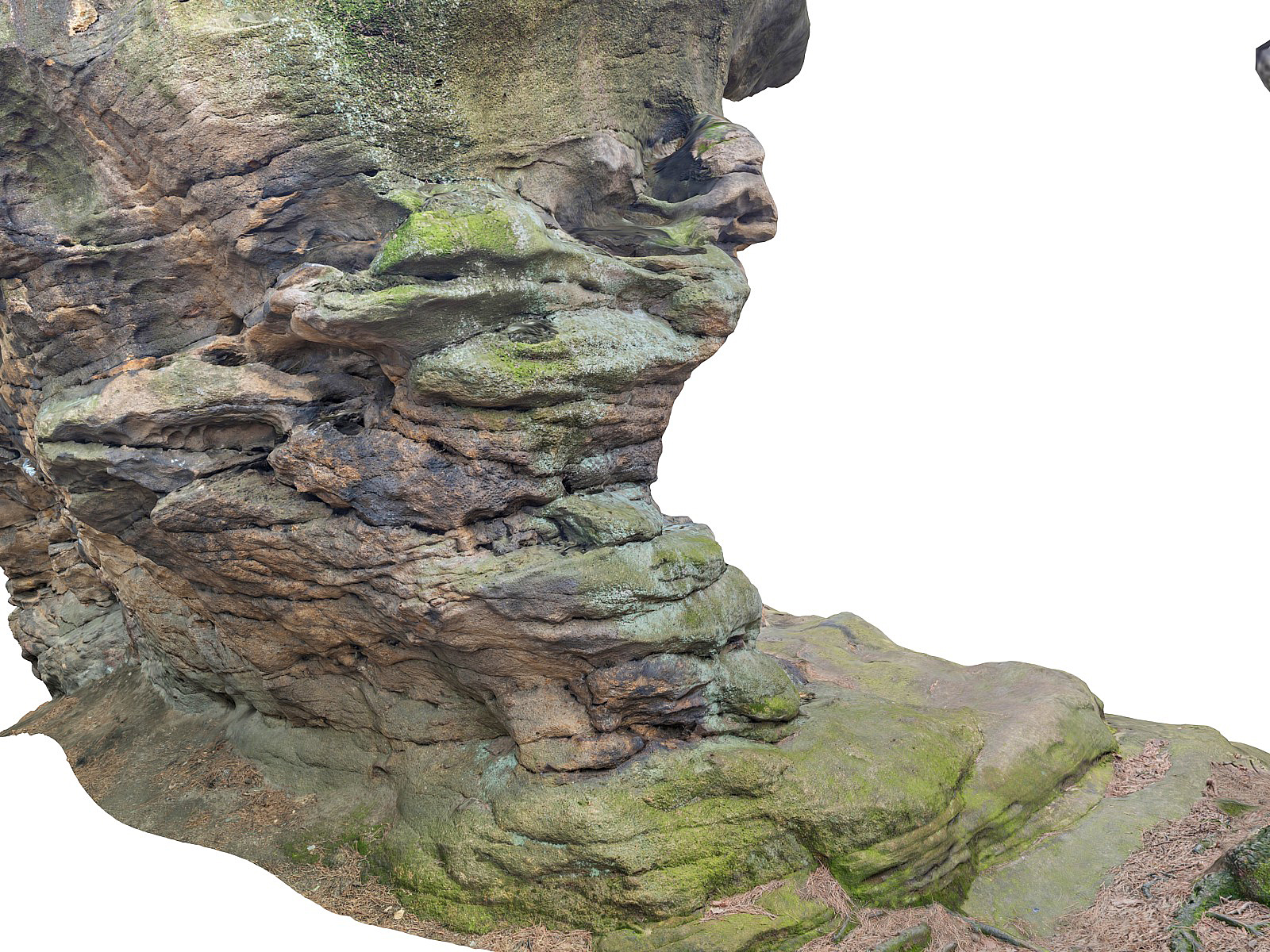 giant stone boulder 16k 3d obj