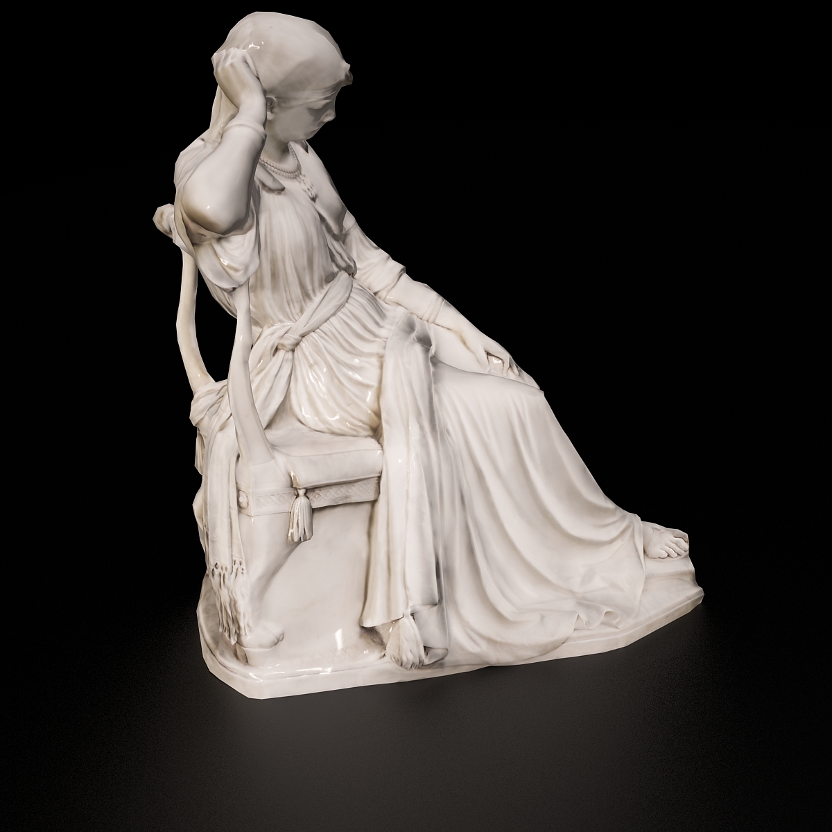 ancient cleopatra 3d model