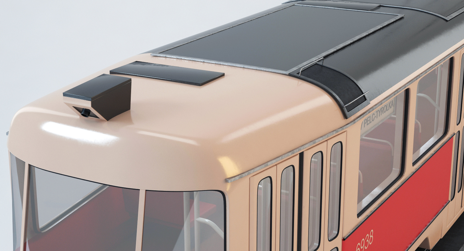 3d obj tatra t3 tram