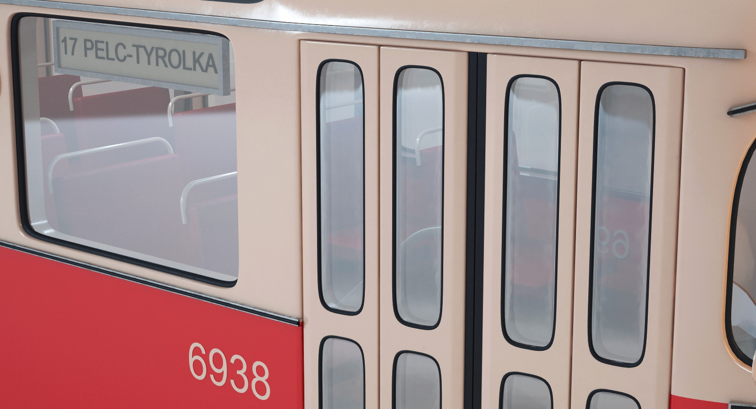 3d obj tatra t3 tram