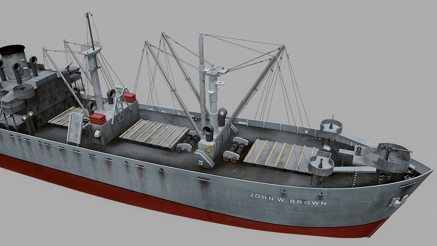liberty ships 3d model