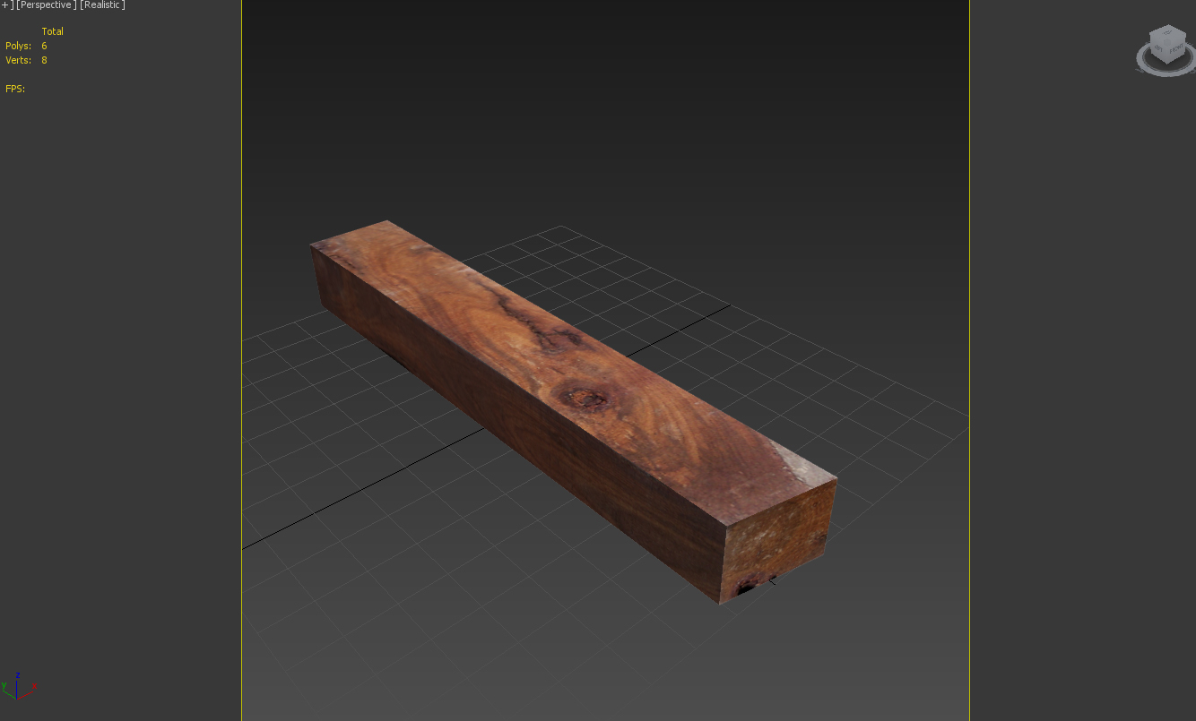 3d model wood plank