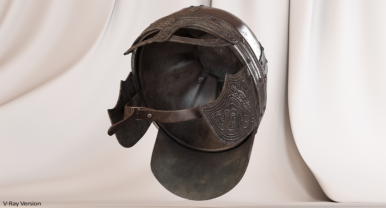 viking helmet 3d model