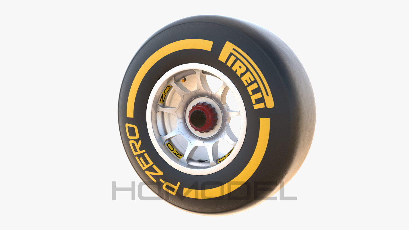 3d model f1 tire