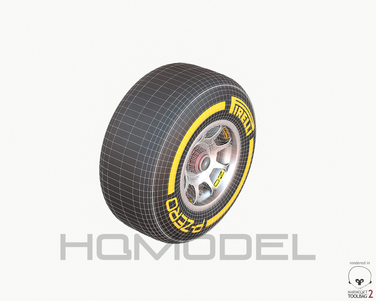 3d model f1 tire
