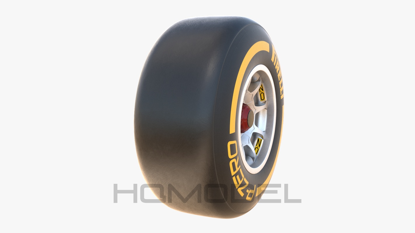 3d model f1 tire