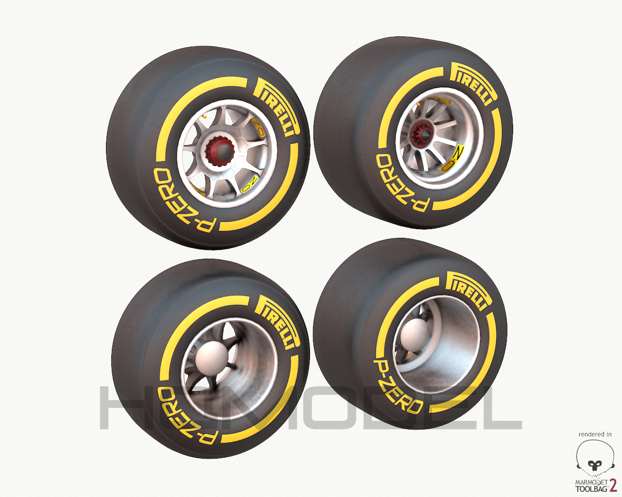 3d model f1 tire
