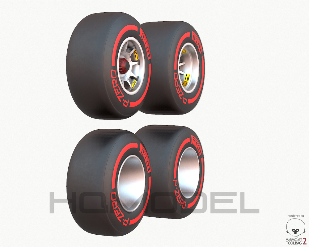 3d model f1 tire