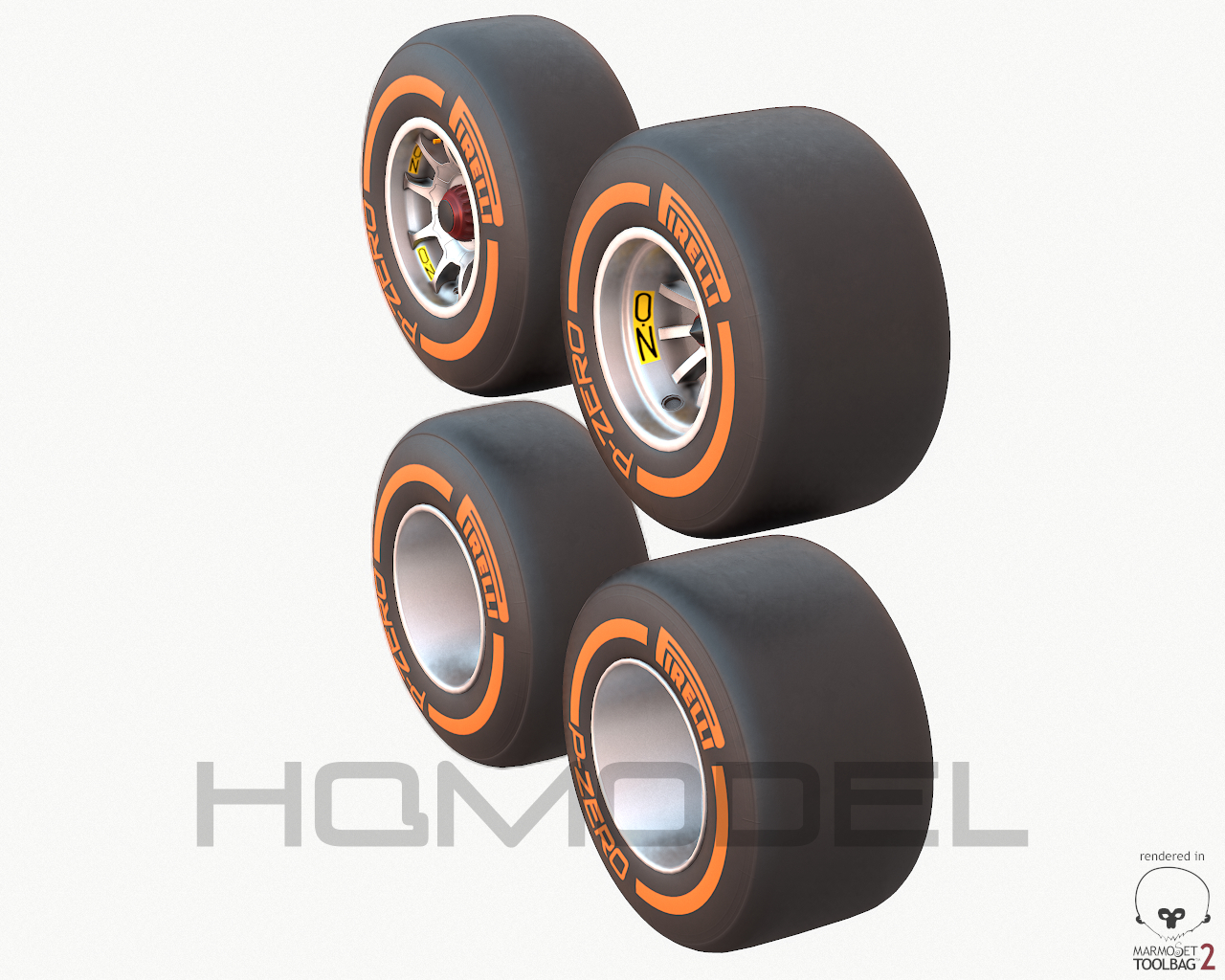 3d model f1 tire