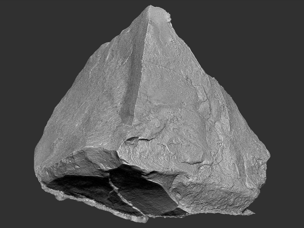 3d model giant rock pyramid 8k