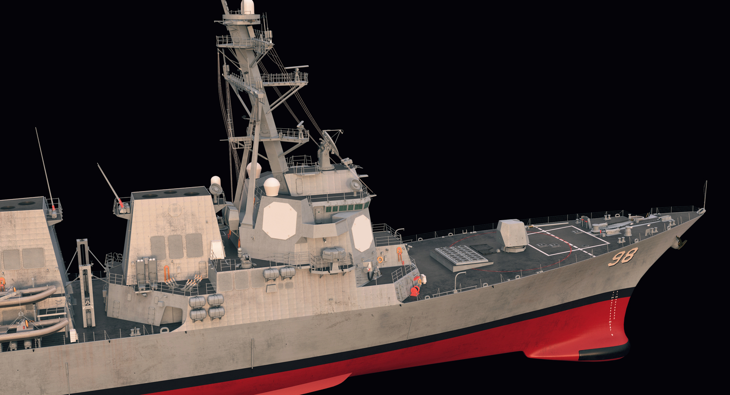 3d model of uss forrest sherman