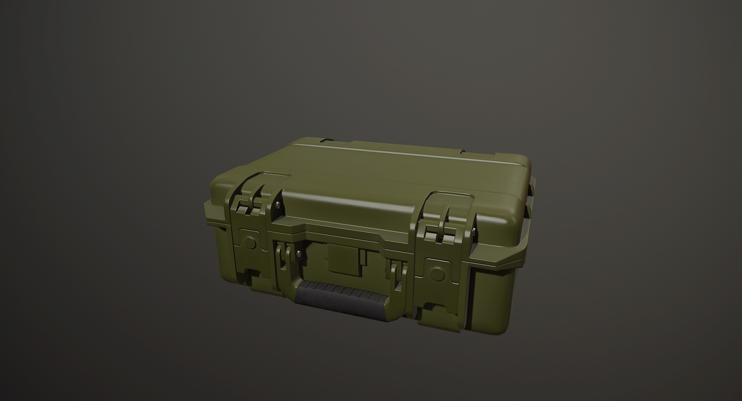 gun case 3d obj