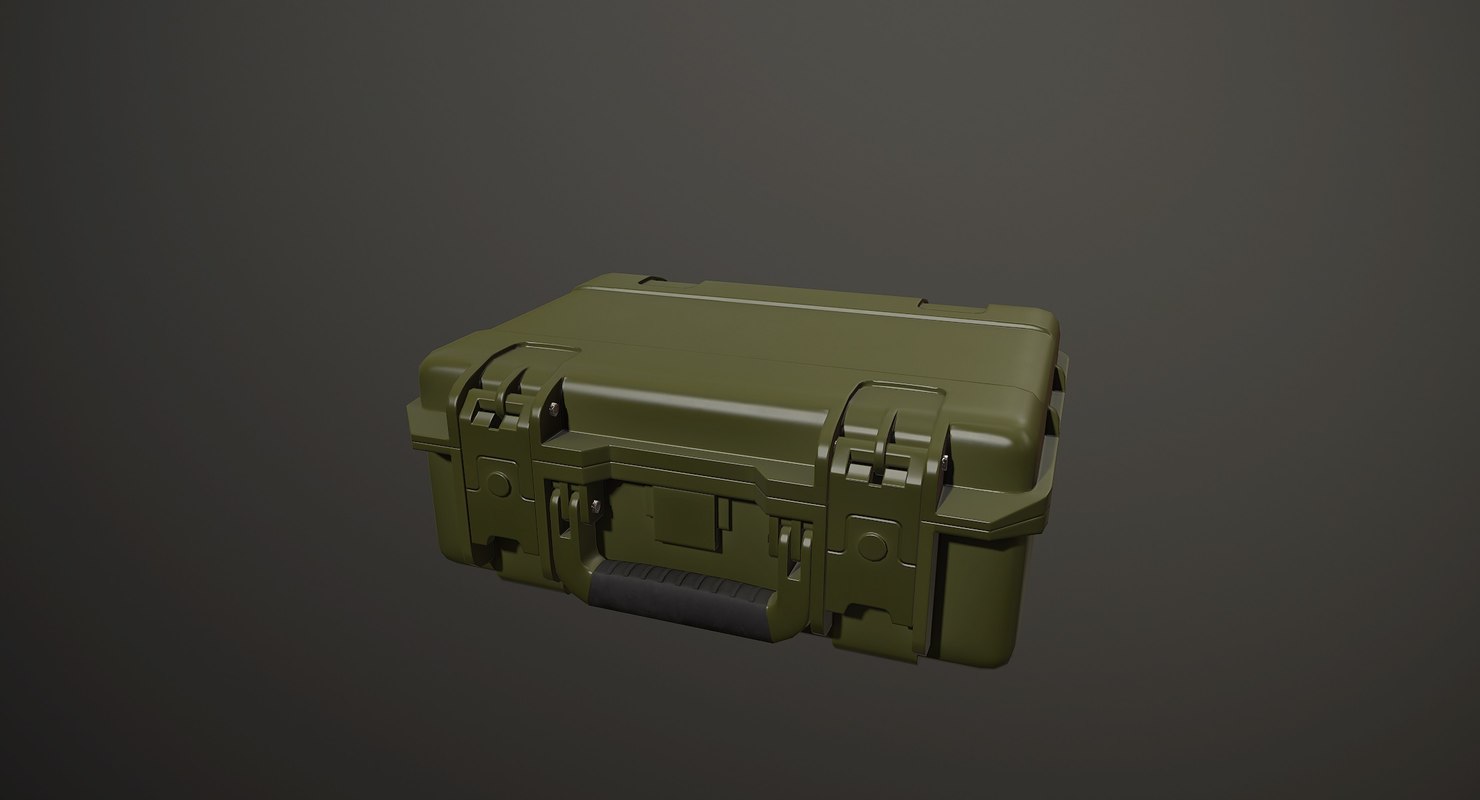 gun case 3d obj