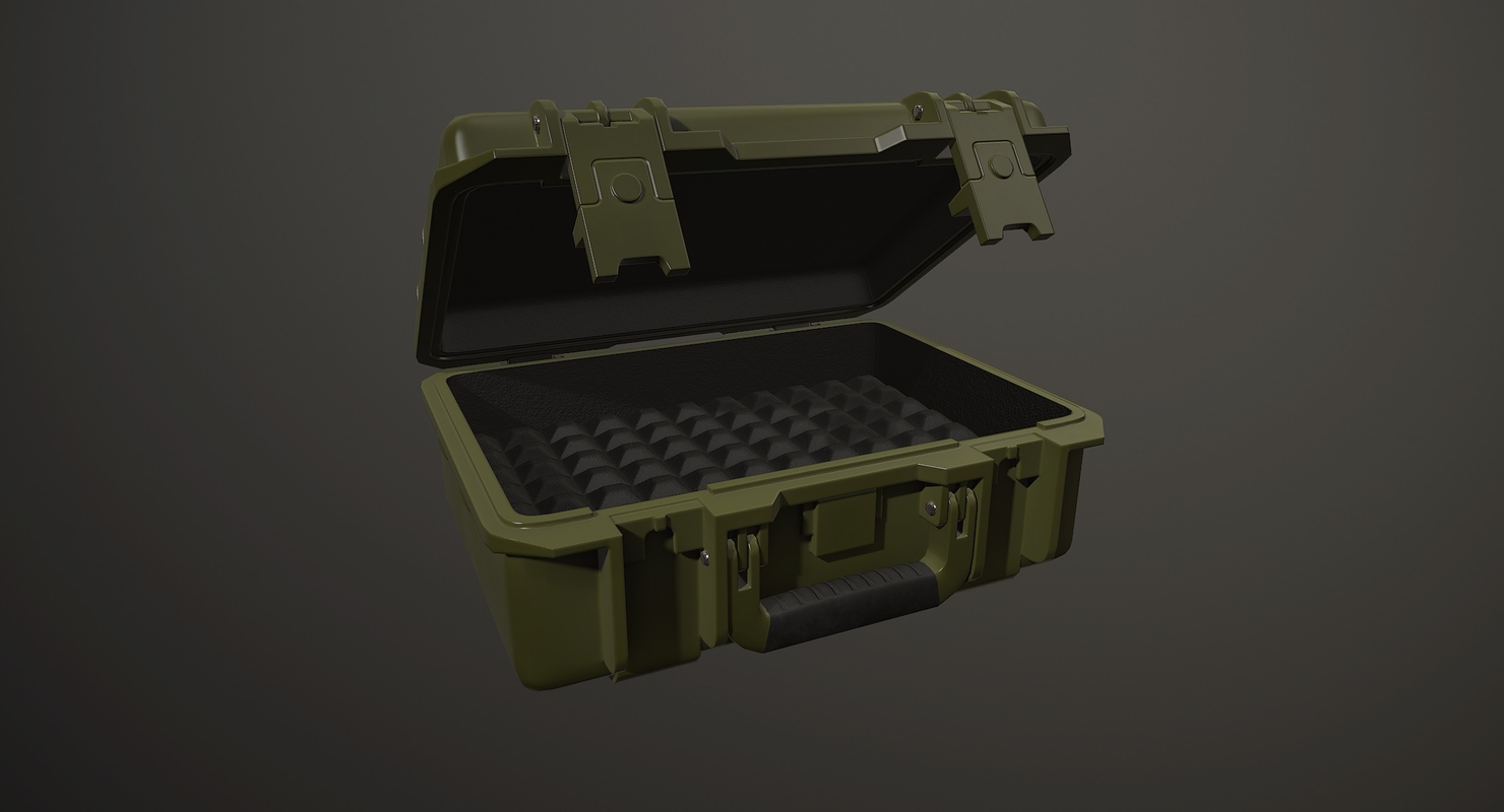 gun case 3d obj
