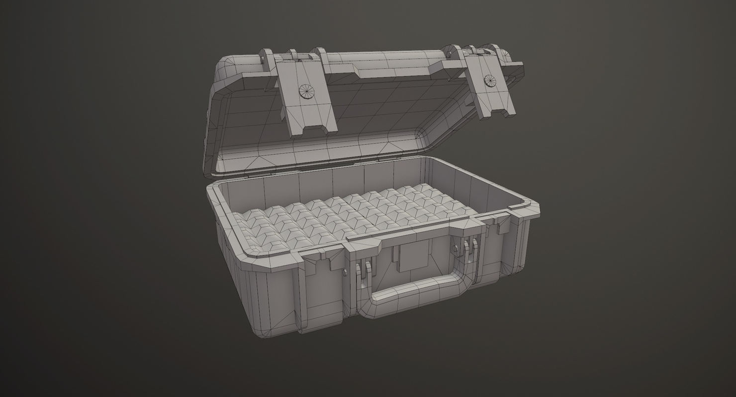 gun case 3d obj
