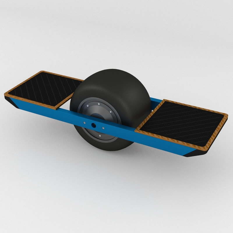 Hoverboard de roda única Modelo 3D - TurboSquid 1006199