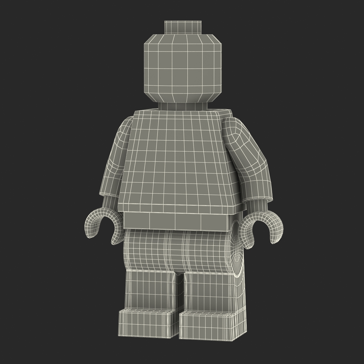classic lego man 3d model