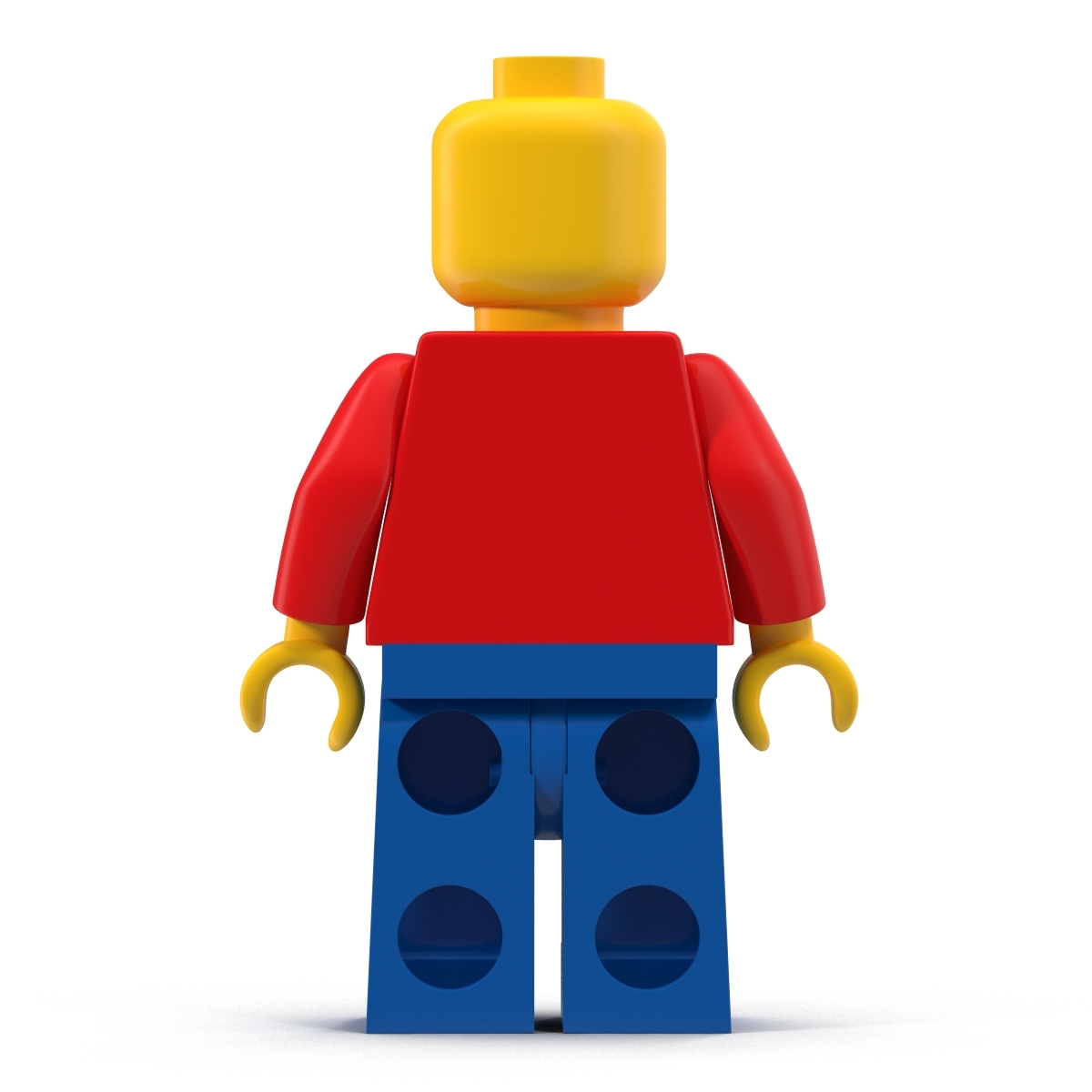 classic lego man 3d model