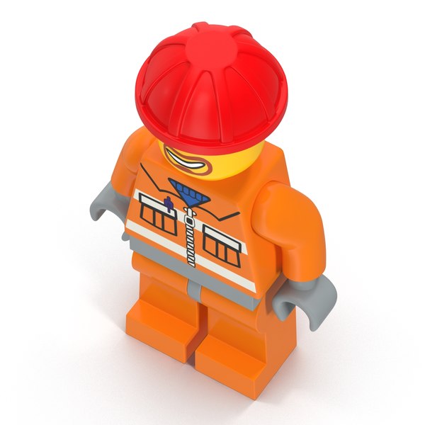 lego man builder 3d model