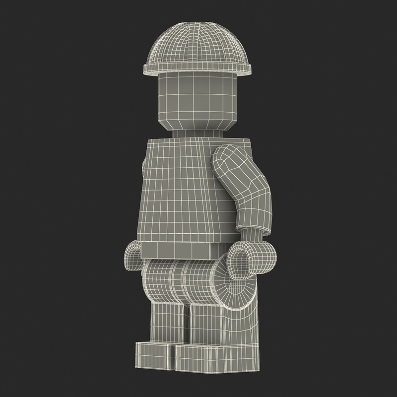 lego man builder 3d model
