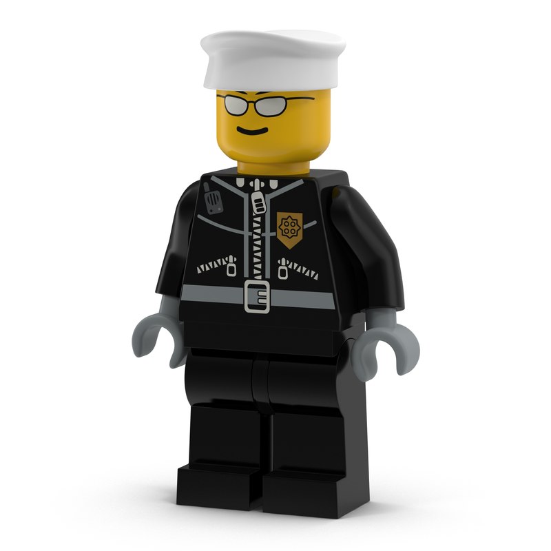 fbx lego man policeman