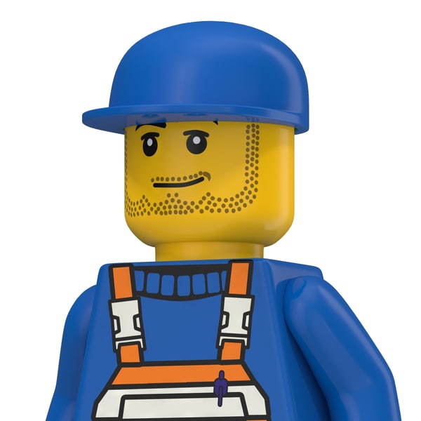 Lego Man Worker Modelo 3D - TurboSquid 1006237