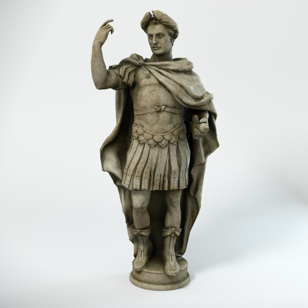 3d model statue caesar