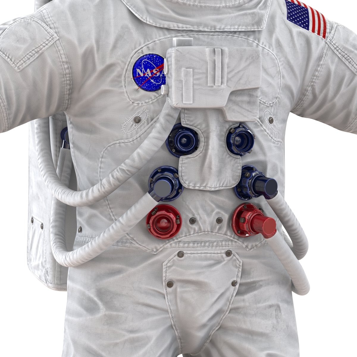 a7l apollo skylab spacesuit 3d model