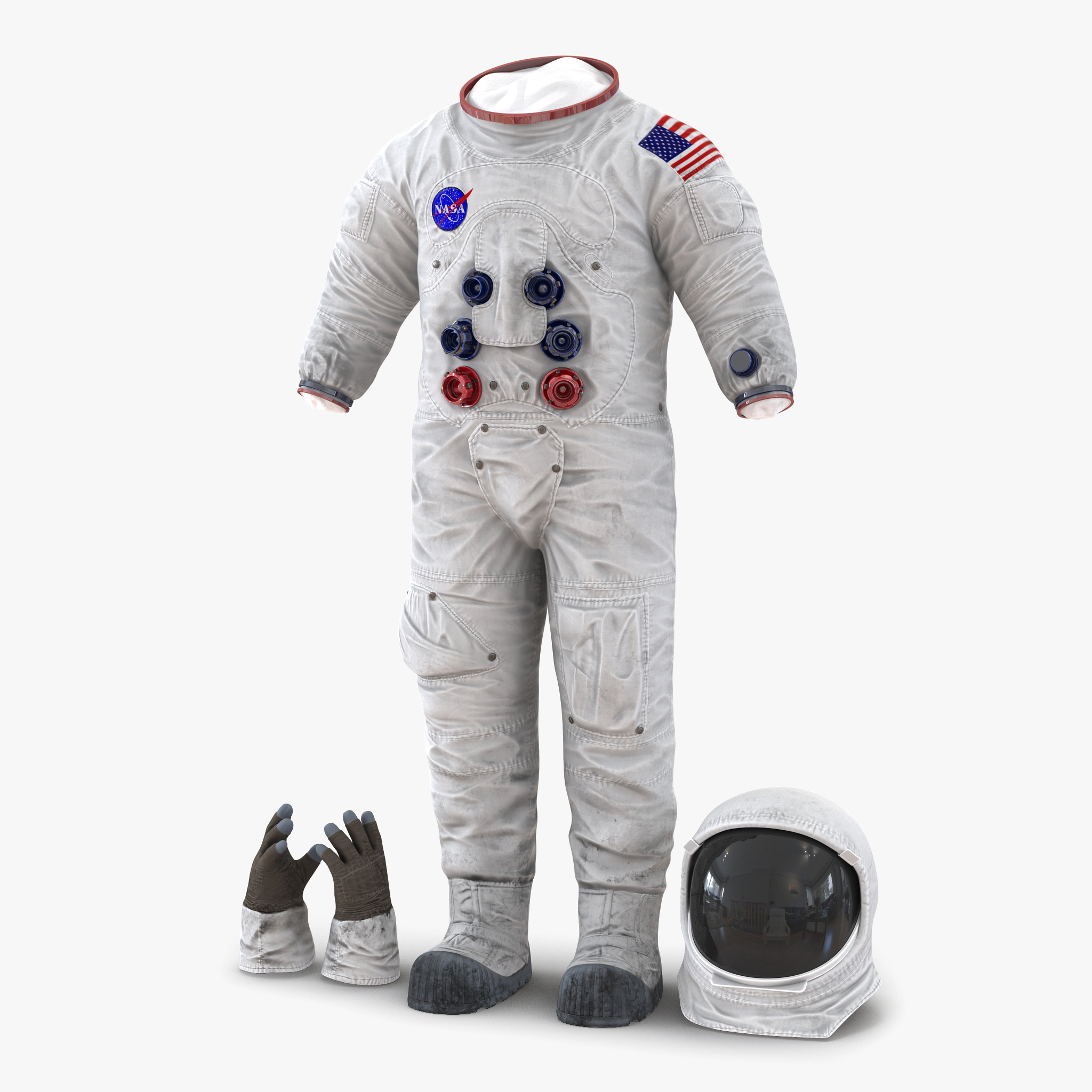 3d model a7l apollo skylab spacesuit