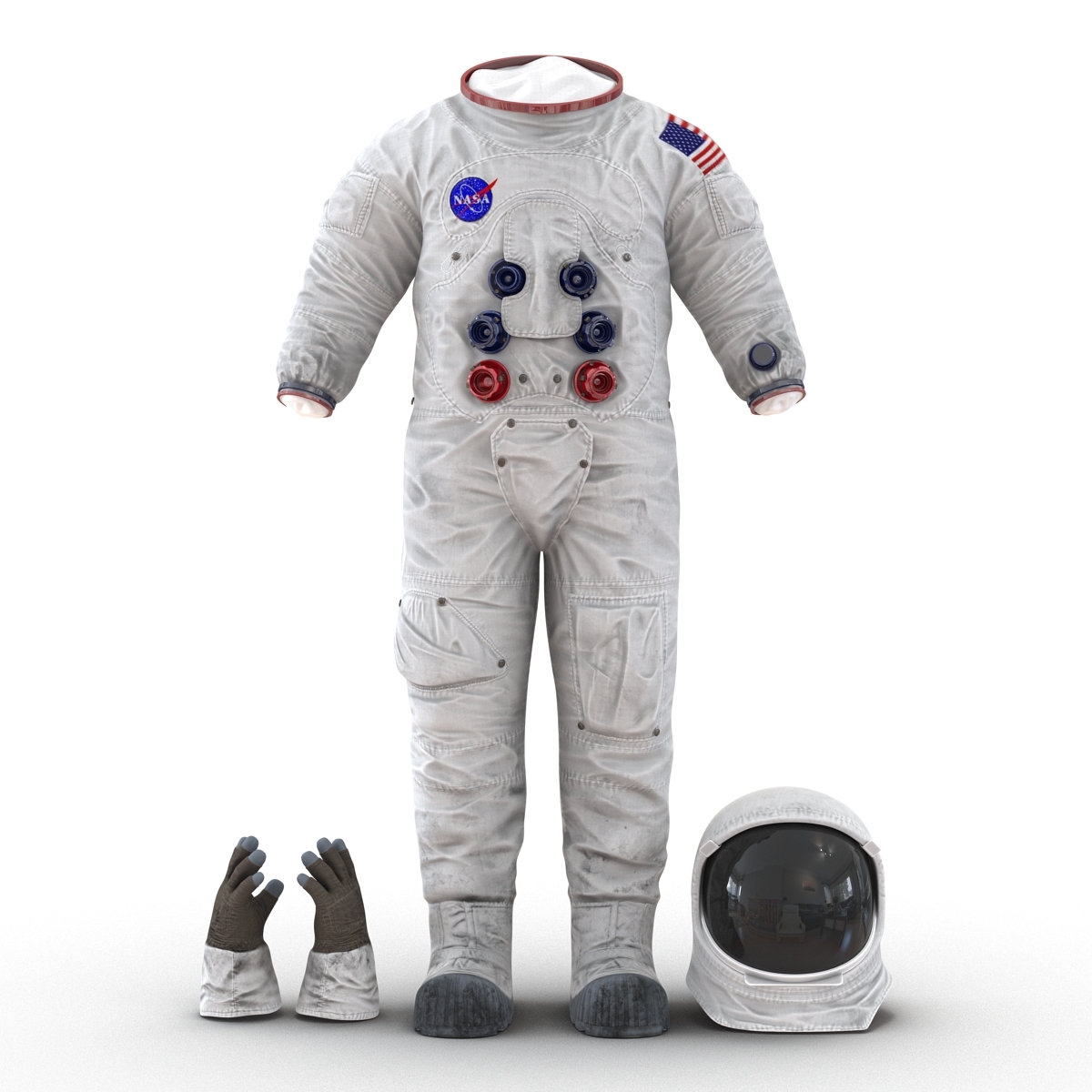 3d model a7l apollo skylab spacesuit