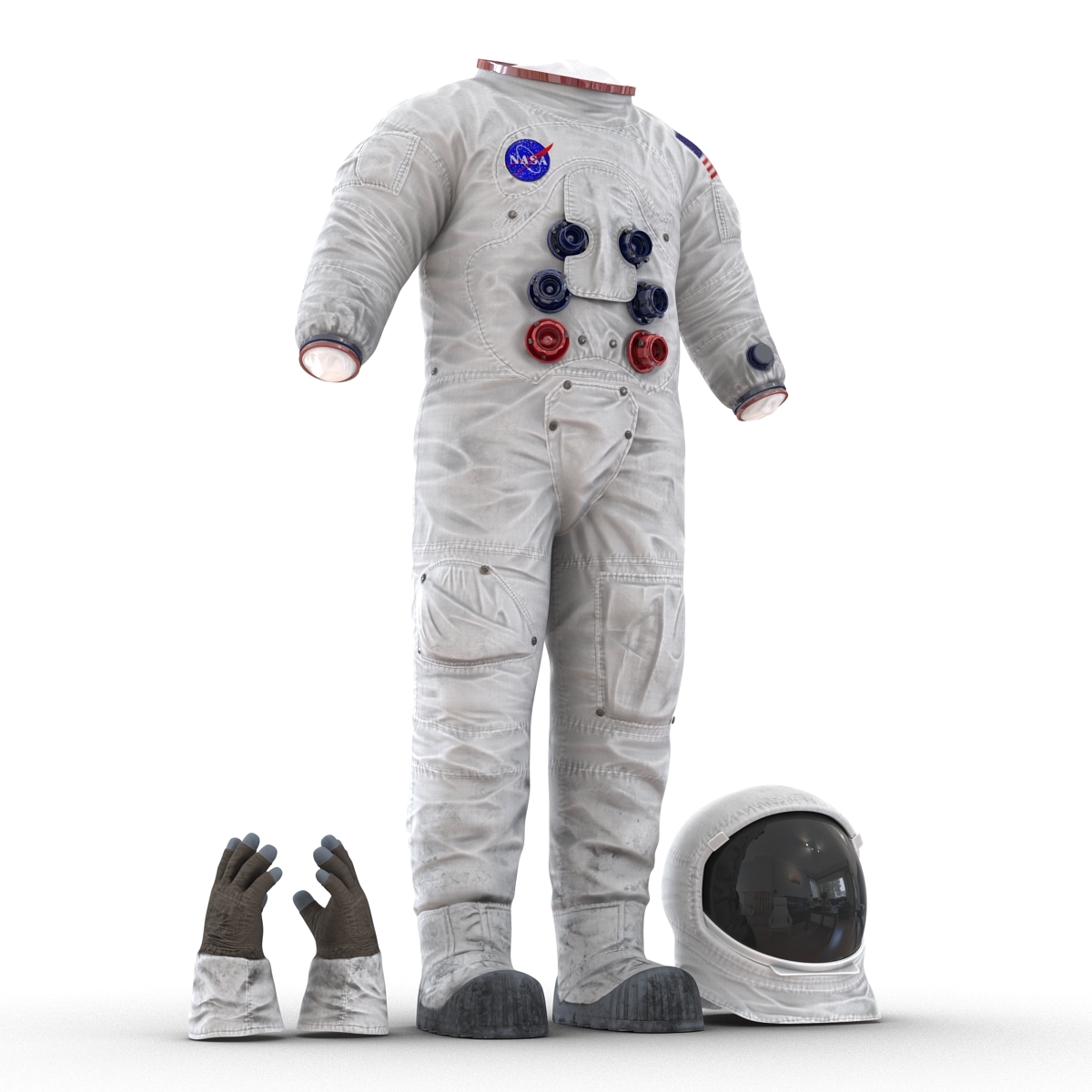 3d model a7l apollo skylab spacesuit
