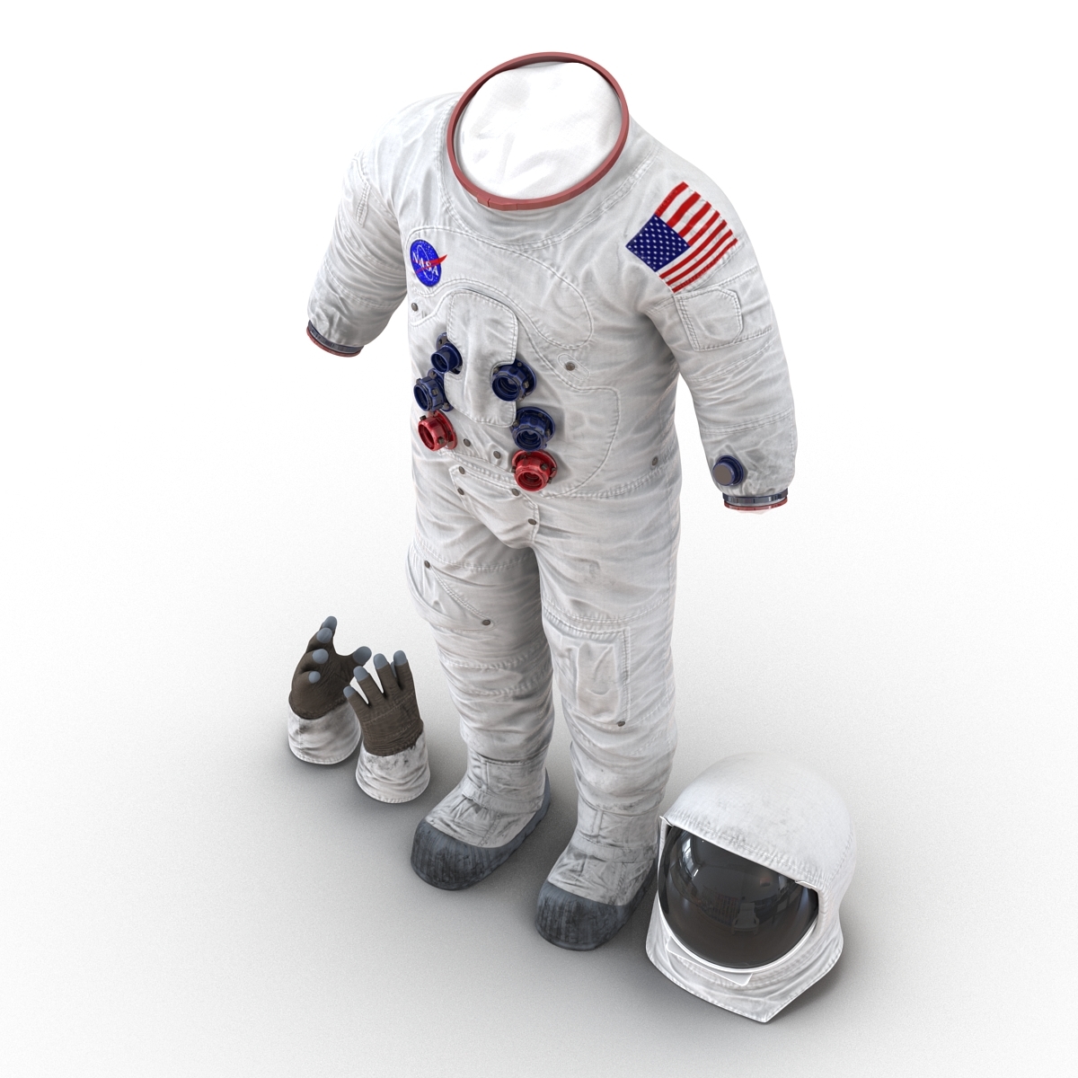 3d model a7l apollo skylab spacesuit