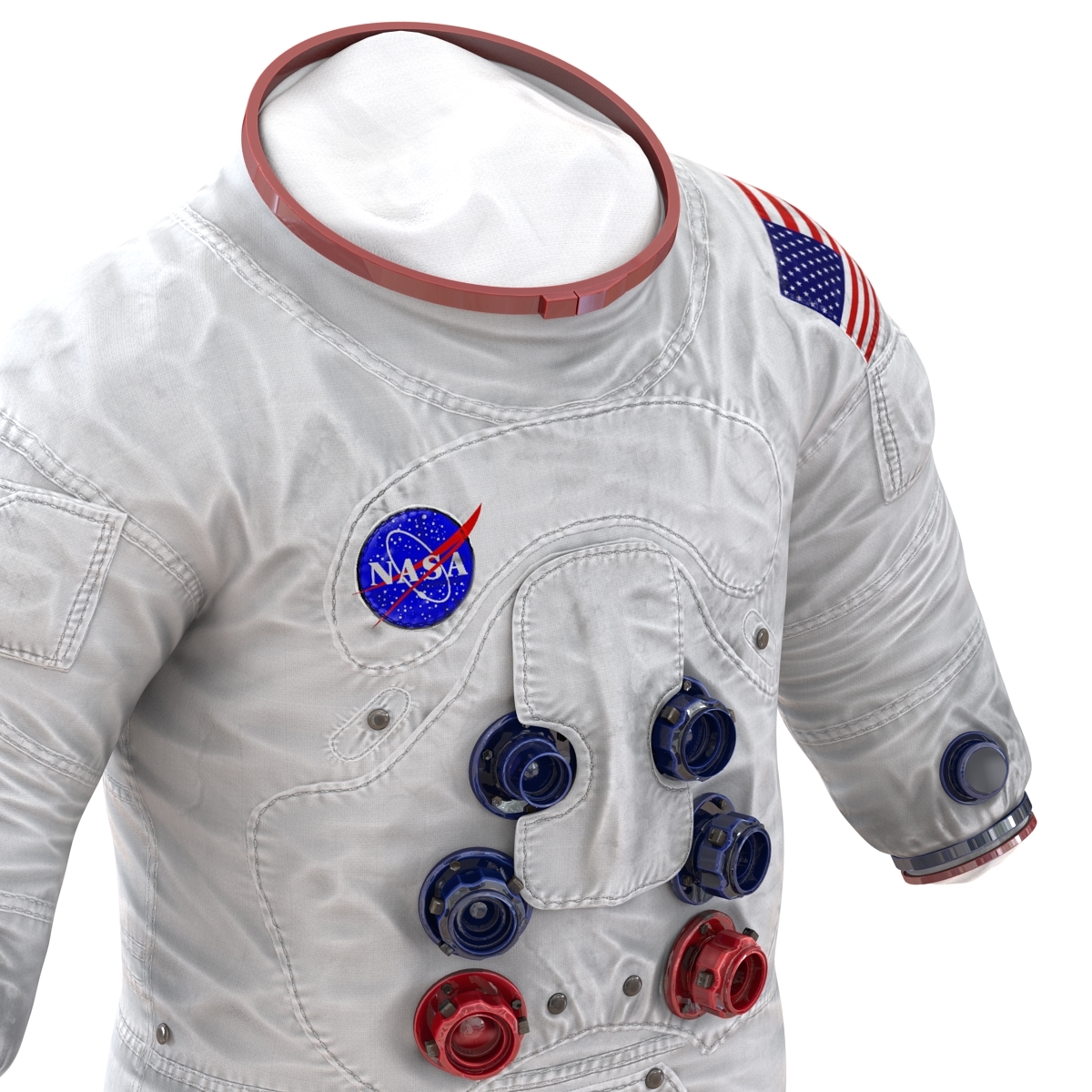 3d model a7l apollo skylab spacesuit