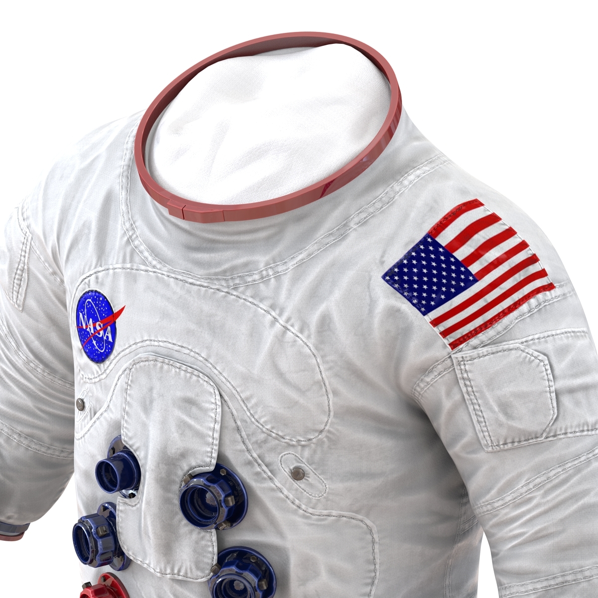 3d model a7l apollo skylab spacesuit