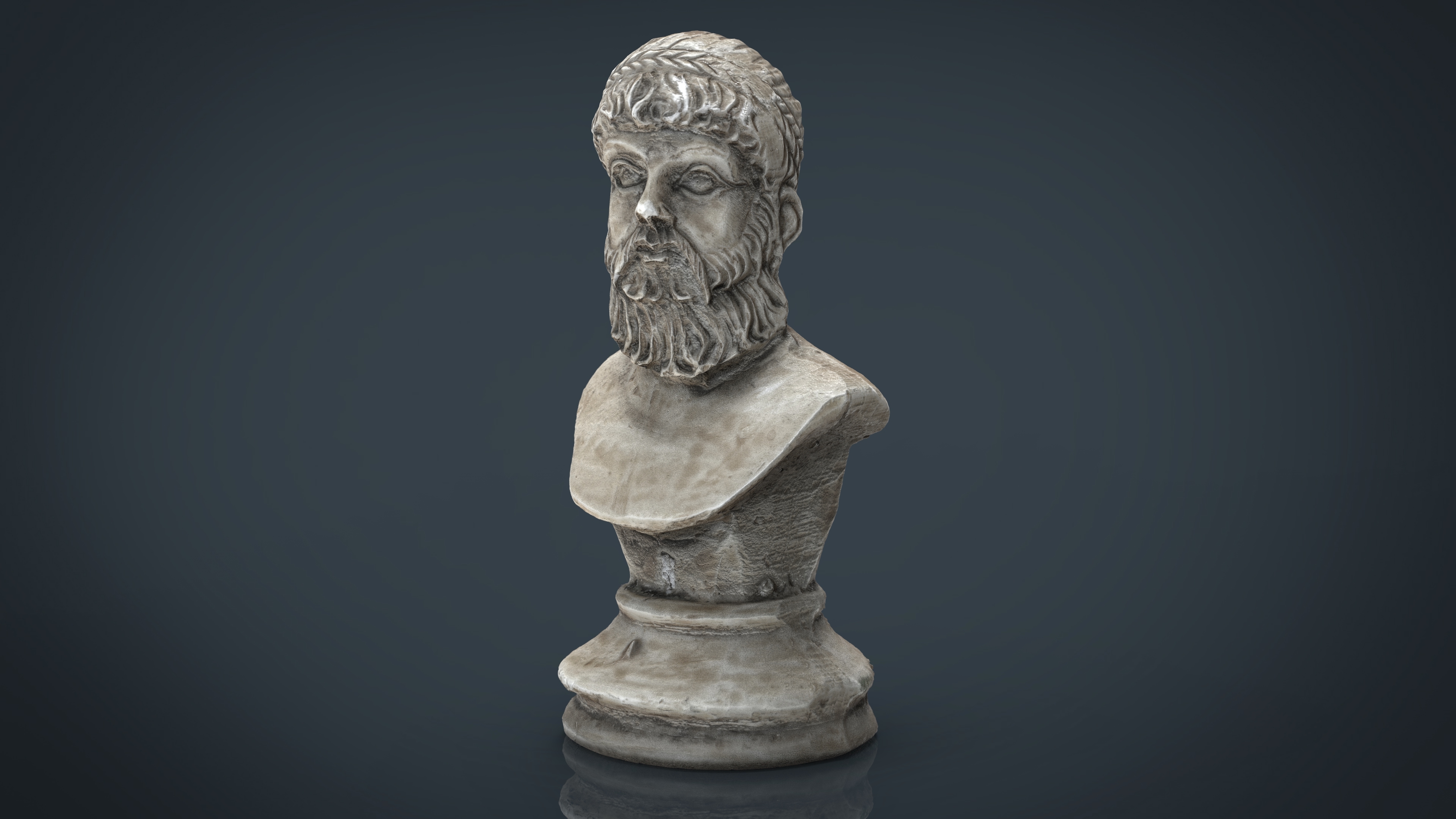 greek bust 3d model