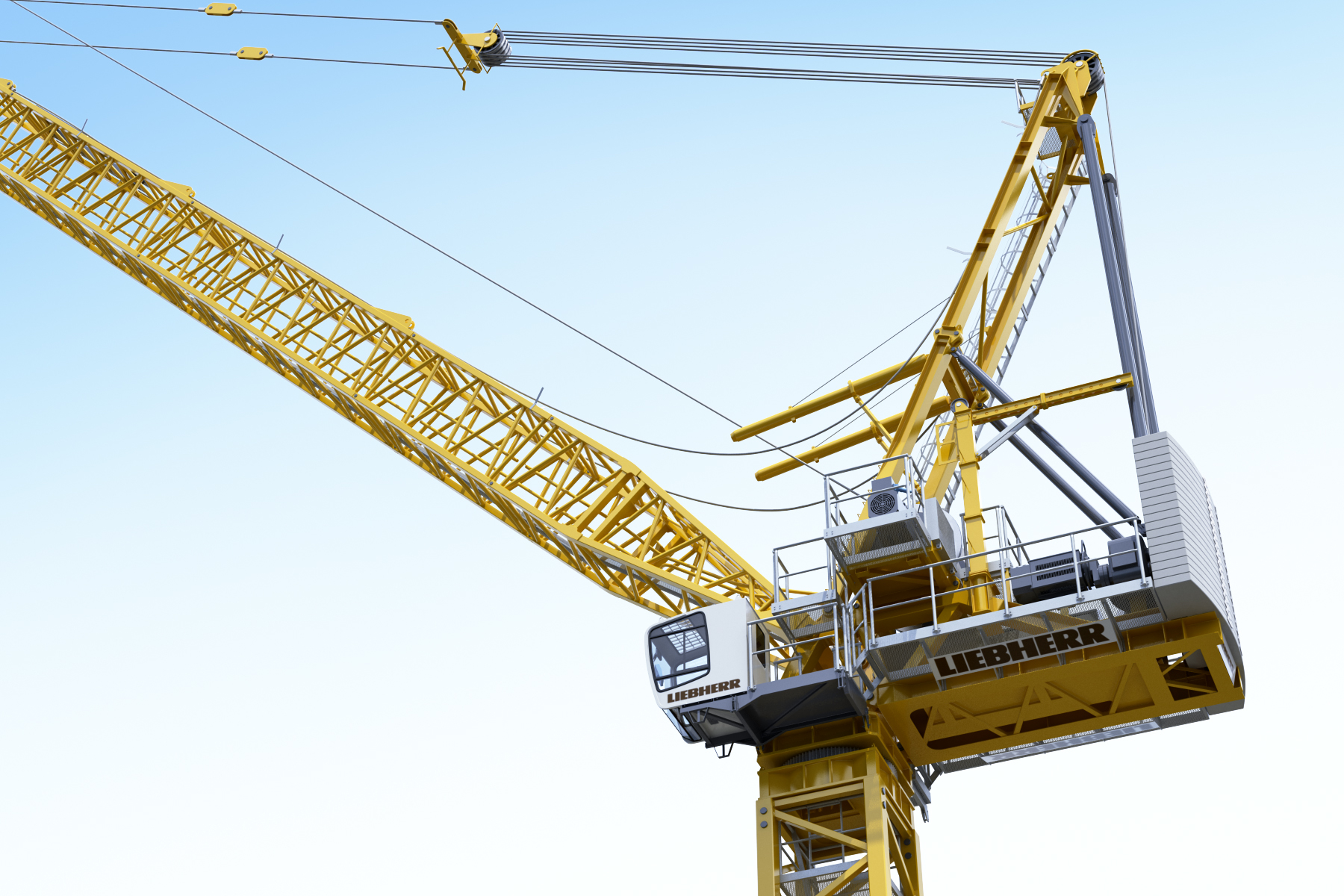 Modello 3D Gru a torre LIEBHERR 710 HC-L Litronic - TurboSquid 1006473