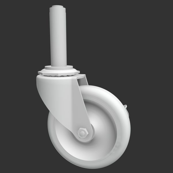 3d caster wheel model