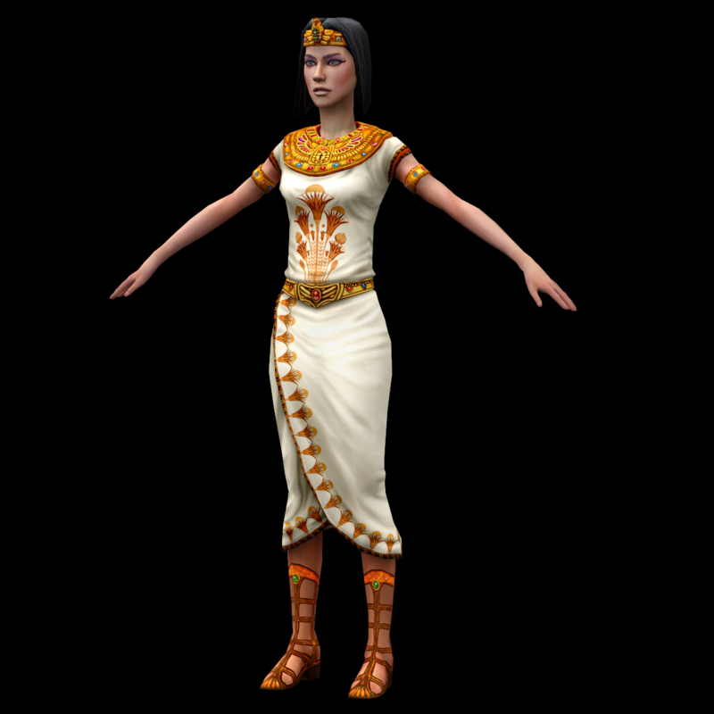 modèle 3D de Prêtresse égyptienne - TurboSquid 1006522