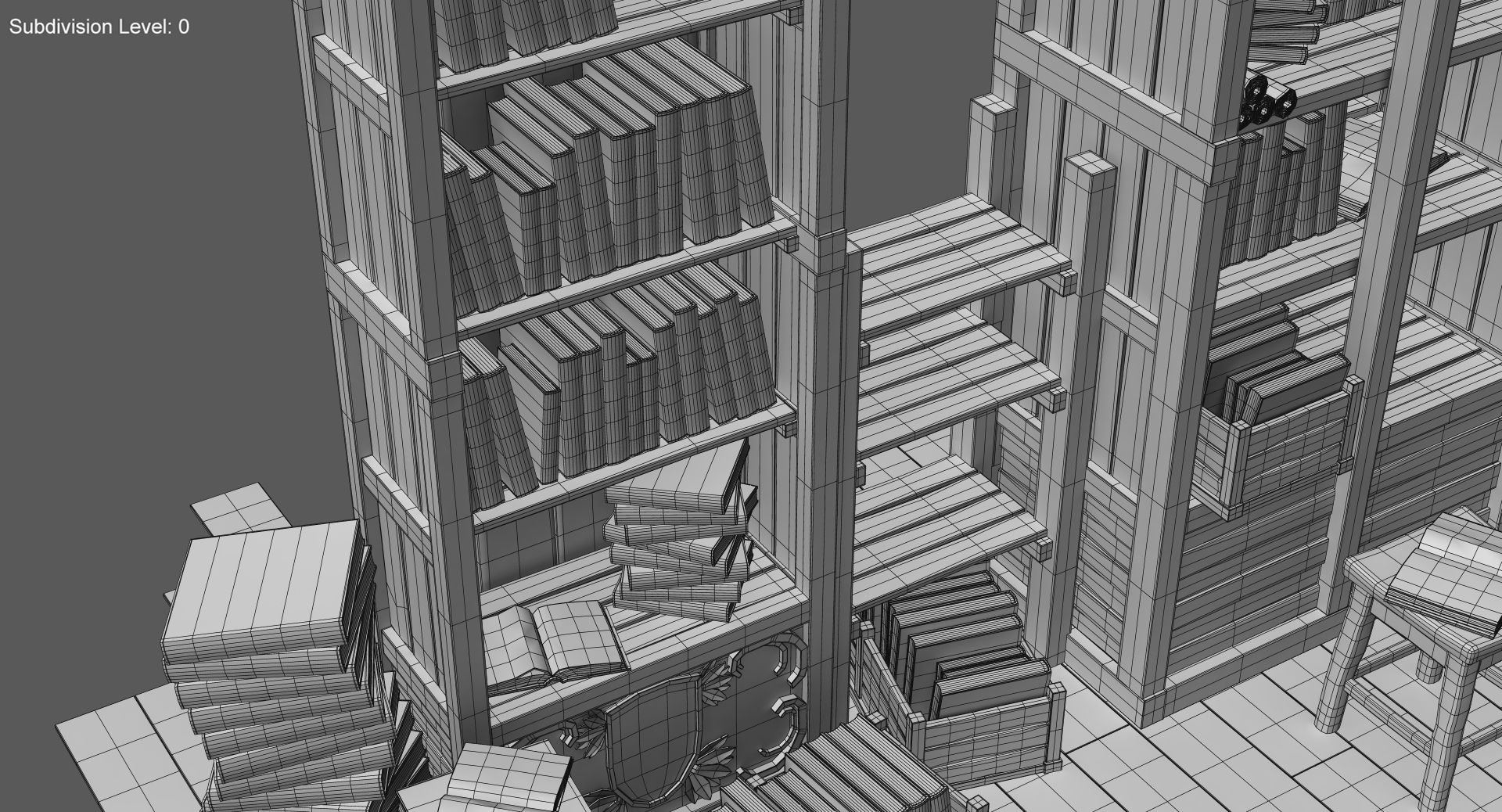 3d model book display