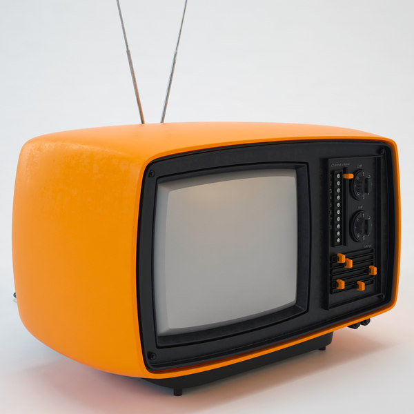 retro tv 3d model