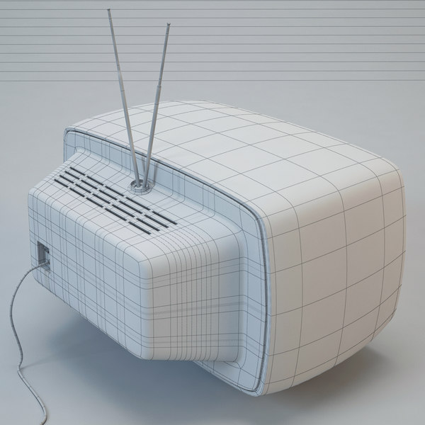 retro tv 3d model