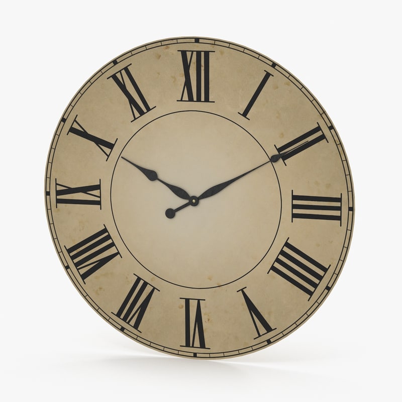 3d model clock face
