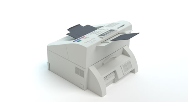 3d fax machine model