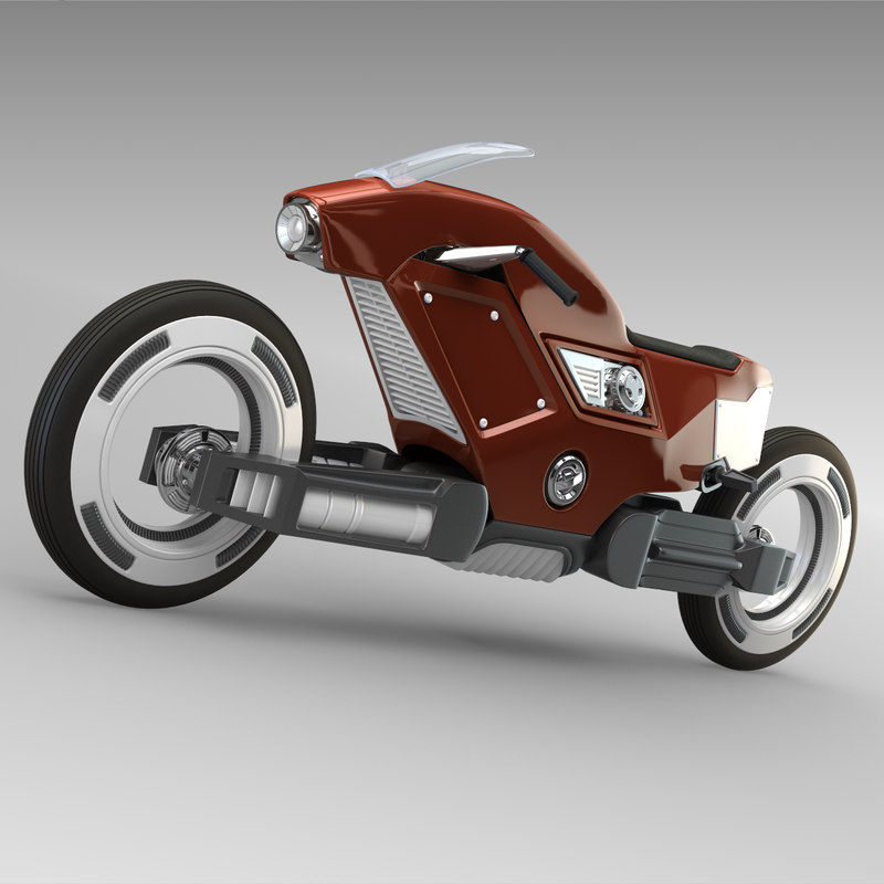 3d futuristic racing bike