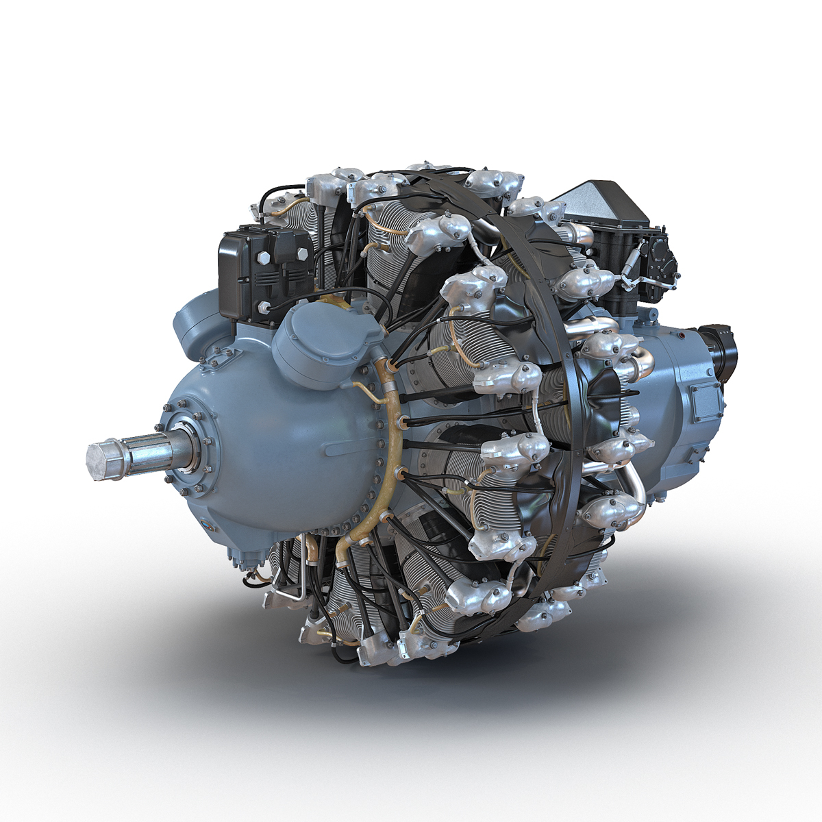 pratt whitney r 2800 3d max