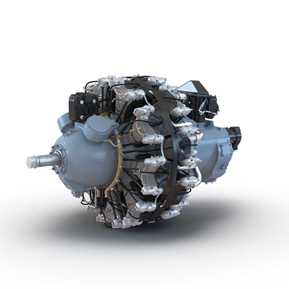 pratt whitney r 2800 3d max
